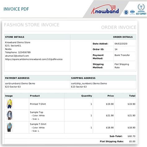 Free Print Invoice Opencart Download Free Print Invoice Opencart Png