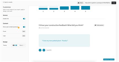 create and share your responses report help center typeform