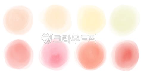 수채화물감 수채화 동그라미 볼터치 수채화라벨 사진이미지일러스트캘리그라피 그림그리는작가