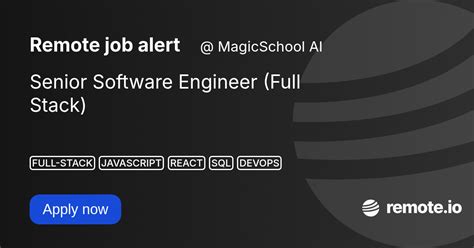 Senior Software Engineer Full Stack