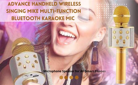 Hr Collection Advance Handheld Wireless Singing Mike Multi Function