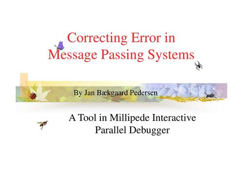 correcting error in message passing systems ppt download