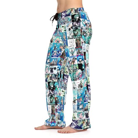 Hatsune Miku Album Cover Collage Women S Pajama Pants Etsy