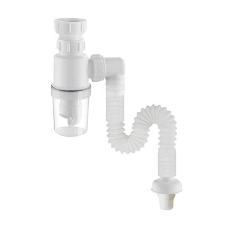 Kit De Tubería De Desagüe De Fregadero Plástico Abs Antisifón Y