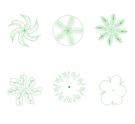 Palms And Other Trees DWG CAD Free Download