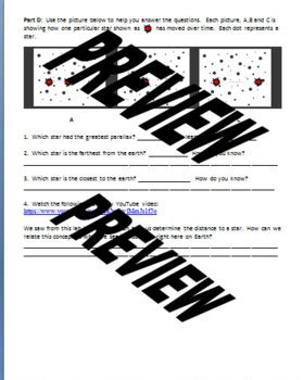 Understanding Parallax By Get Science Teachers Pay Teachers
