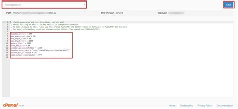 finetune php configuration with multiphp ini editor hostrs