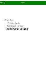 Vector Basics: Definition, Components, Magnitude, and Direction | Course Hero