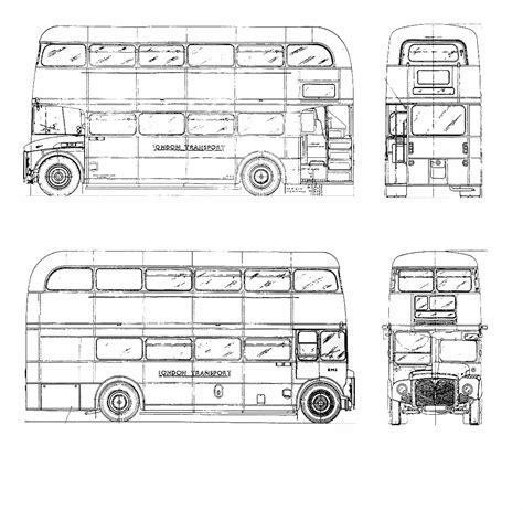 Routemaster Bus Blueprint