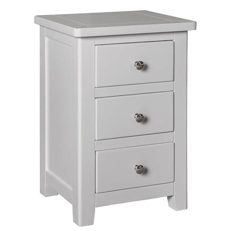 Thames 3 Drawer Bedside Cabinet 4 Colour Options Wood Furniture Store