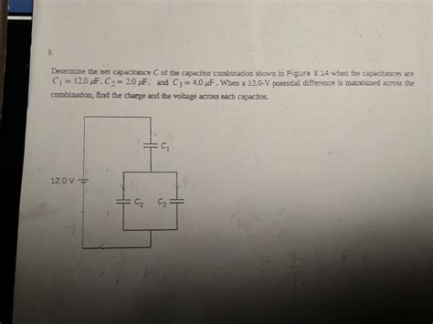 Solved 3 Determine The Net Capacitance C Of The Capacitor Chegg Com