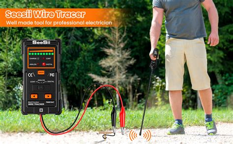 Seesii Wire Tracker Underground Cable Locator Network Cable Wire Tracer Detector With Earphone