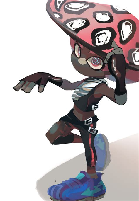 Octoling Player Character And Octoling Boy Splatoon Drawn By