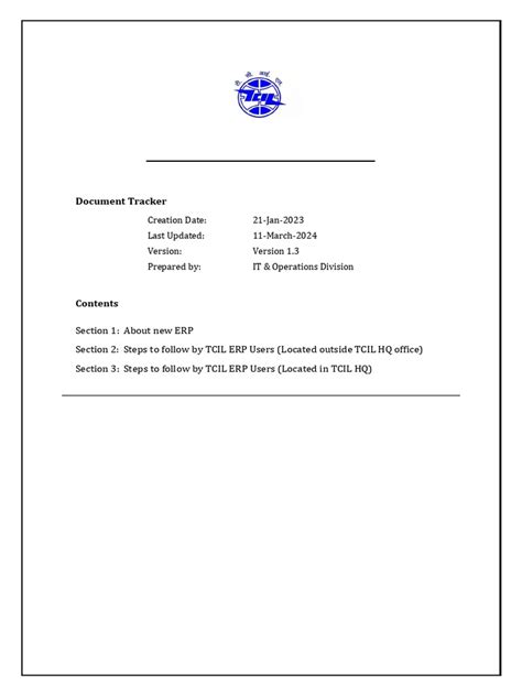 Guide To Access Tcils Oracle Erp V14 Pdf Enterprise Resource