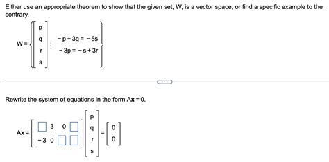 Solved Either Use An Appropriate Theorem To Show That The Chegg Com