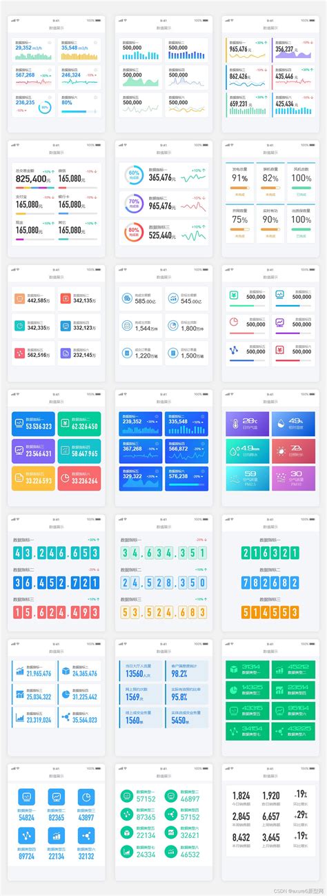 Axurerp手机移动端app可视化高保真交互原型图设计part2（明亮色系） Csdn博客