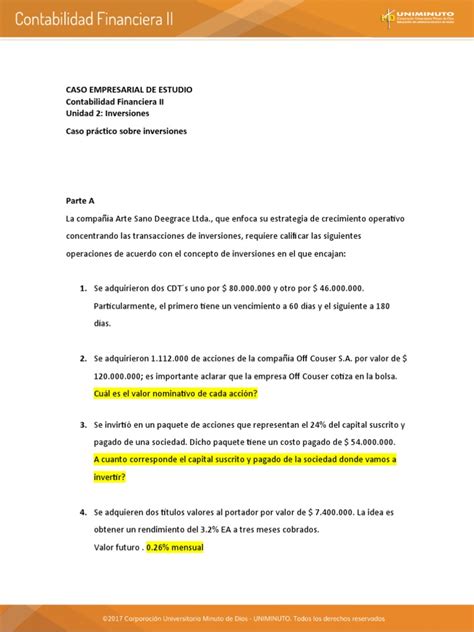 Inversiones Contabilidad Pdf Compartir Finanzas Contabilidad