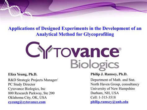 Use Of Definitive Screening Designs To Optimize An Analytical Method Ppt