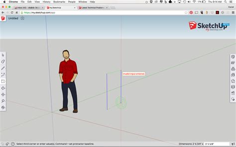 Rotated Rectangle Invalid Input SketchUp For Web SketchUp Community