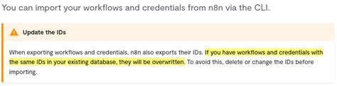 overwriting existing credentials ids with import credentials