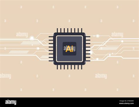 ai chip cpu icon design ai processor icon ai artificial intelligence