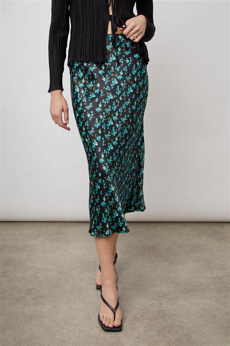 Anya Skirt Cobalt Rails