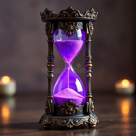 Ornate Hourglass Timeless Elegance A Golden Ornate Hourglass Golden