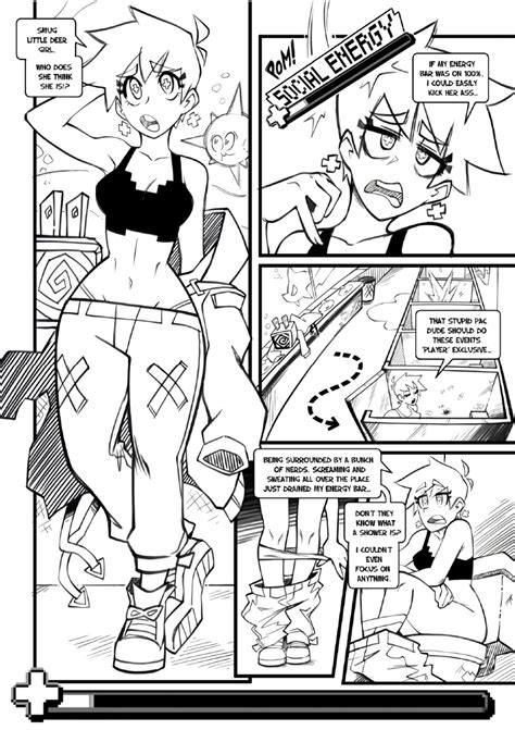 Rule 34 Comic English Text Female Gerph Mint Skarp World Monochrome