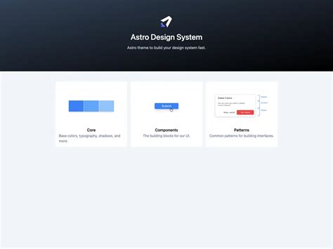 Astro Design System By Jordienr A Astro Template Built At Lightspeed