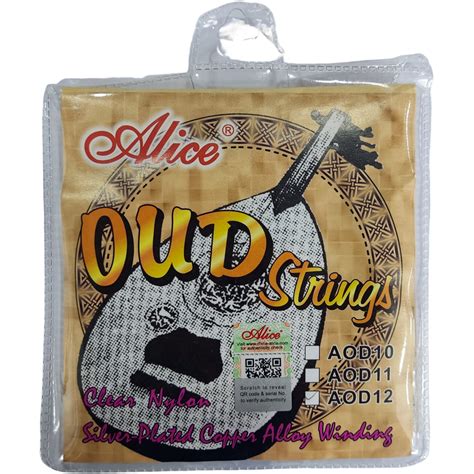 Alice Oud Strings Clear Nylon Silver Plated Copper Alloy Winding F F Tuning Hawa Music Sarl
