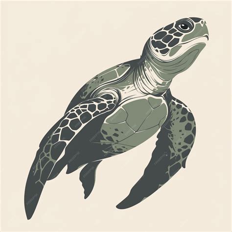 Premium Vector Leatherback Turtle Migrating Long Distances