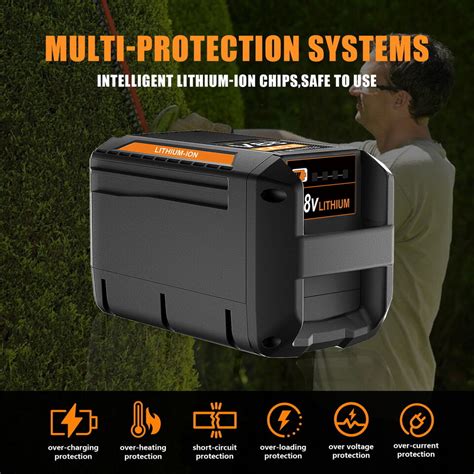 5 0ah Lithium Ion Battery For Echo 58volt Cbp 58v40 Cbp 58v2ah Cht 58v Cdst 58v Ebay