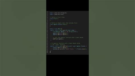 Embrace Java Generics With Lower Bound Type Parameters Youtube