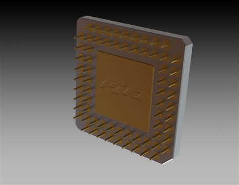 Stl File 80286 Intel Microprocessor 🌆・3d Printing Design To Download・cults