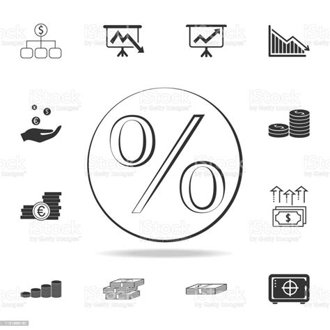 할인 클리어런스 Persantage 로고 아이콘입니다 금융 금융 및 이익 요소 아이콘의 자세한 세트 프리미엄 품질의 그래픽 디자인 웹사이트 웹에 대 한 컬렉션 아이콘 중