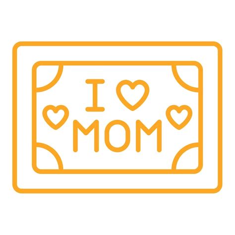 Premium Vector I Love Mom Icon
