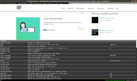 qutebrowser prueba un navegador web minimalista estilo vim linux