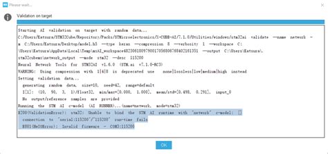 Stm32h735g Dk Validate On Target Steps Error Stmicroelectronics Community