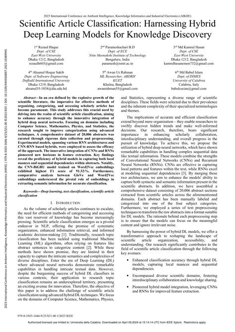 pdf scientific article classification harnessing hybrid deep learning models for knowledge