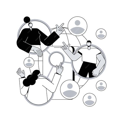 Premium Vector Mobile Collaboration Abstract Concept Vector Illustration