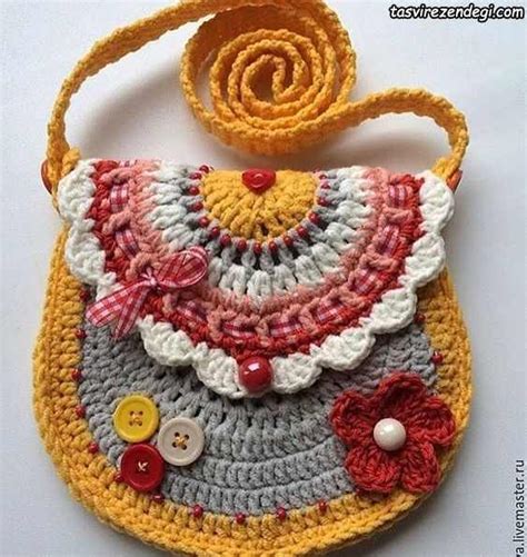 مدل کیف دخترانه بافتنی زیبا 110 مدل کیف بچگانه قلاب بافی و میل بافی
