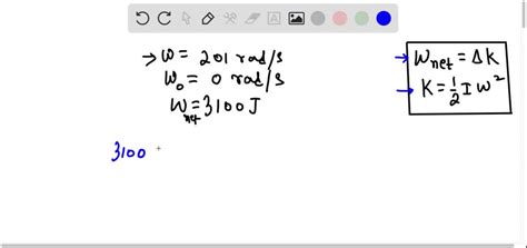 solved the net work done in accelerating propeller from rest to an