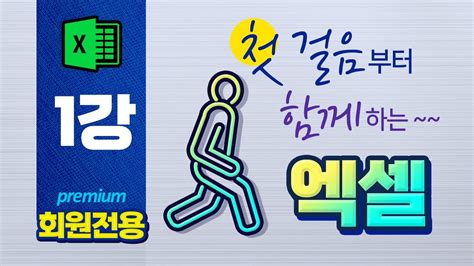 회원전용 첫걸음부터 함께배우는 엑셀 1강 엑셀의 입력계산요약분석기능소개와 화면구성 옵션메뉴 활용법 강좌 Youtube