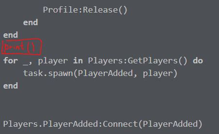 Issues With ProfileService Scripting Support Developer Forum Roblox