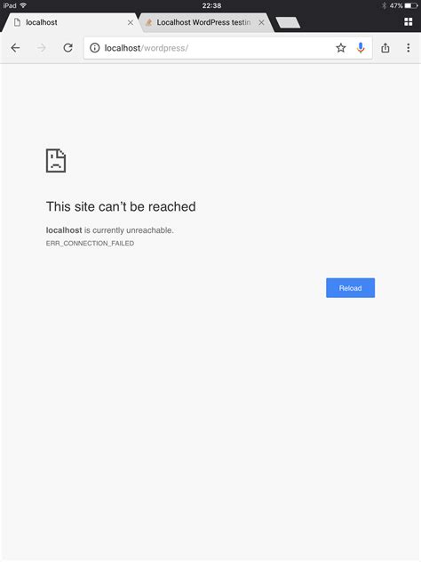 Php Testing Localhost Wordpress Site Over Lan With Ipad Iphone Stack Overflow
