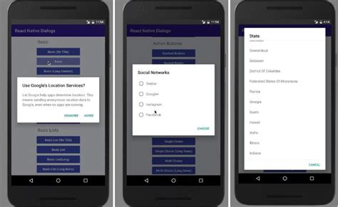Material Design Dialogs For React Native
