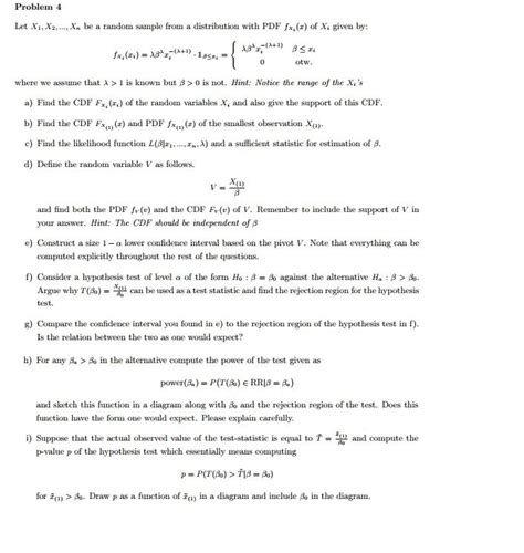 Let X1x2xn A Random Sample From A Distribution