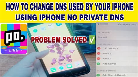 USING IPHONE NO PRIVATE DNS HOW TO CHANGE DNS USED BY YOUR IPHONE POPPOLIVE PROBLEM SOLVED
