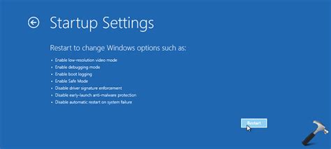 How To Disable Automatic Restart After Failure In Windows