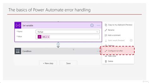 Error Handling Basic Features Microsoft Power Automate Flow Crash Course Youtube